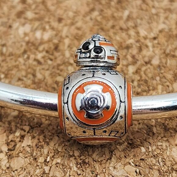 Charmed | Jewelry | Authentic 925sterling Silver Disney Star Wars Bb8 Head Turns Charm For ...